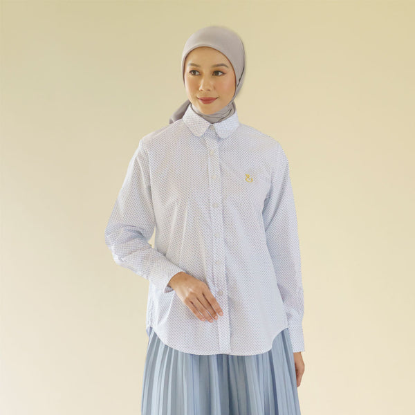 Athaya Top Blue Dot – Jenna and Kaia